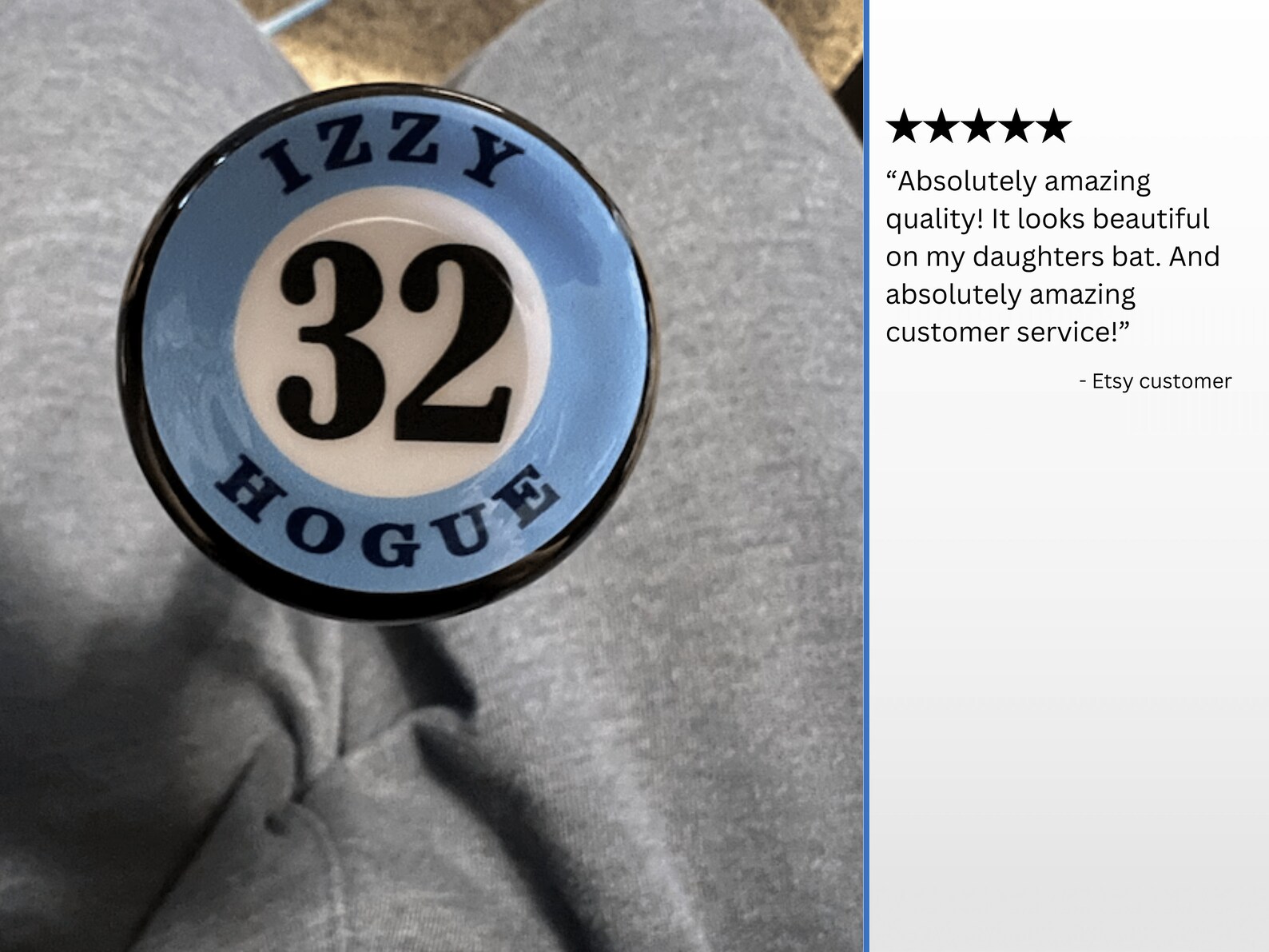 Personalized Baseball Bat Knob Decals, Choose Text, Number & Colors ...