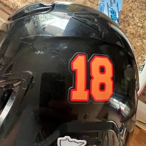 Custom 1 1/2 Inch Individual Helmet Numbers Dye Cut for Each Player ...