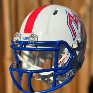 Custom Riddell Speed Mini Football Helmet, Includes Side Decals Stripe ...