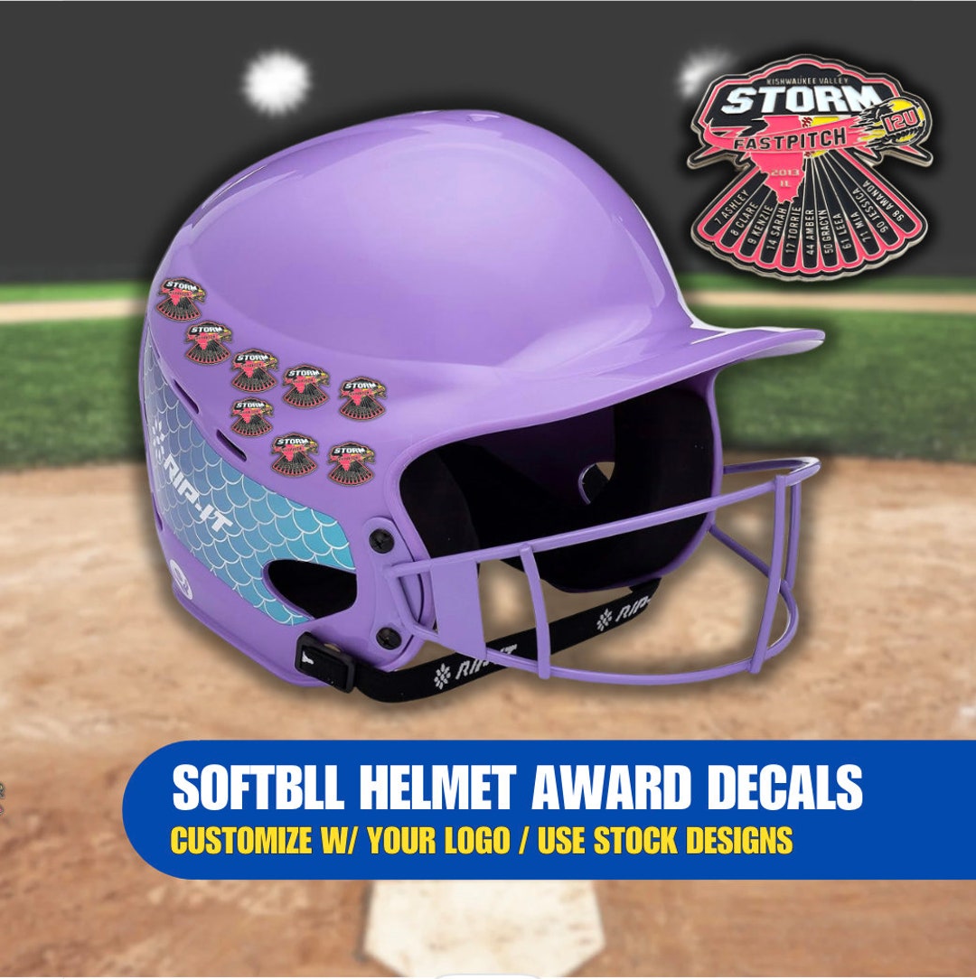 Softball Helmet Award & Pride Decals Stickers | Pride Stickers for ...
