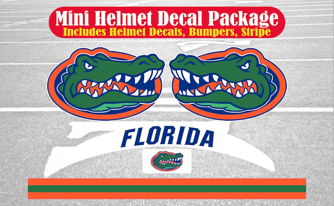 Custom Mini Football Helmet Decal Sticker Package, Custom Side Decals ...