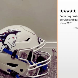 Football Custom Helmet Decals - Full Size, Customized With Your Logo ...