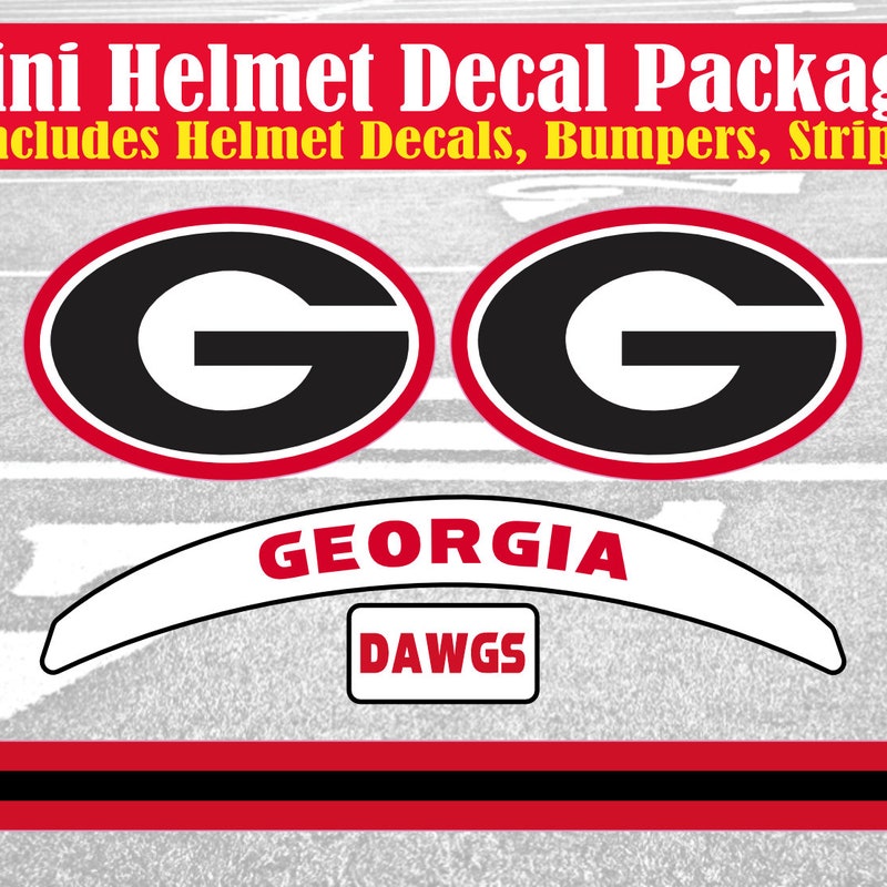Georgia Helmets Football - Etsy UK