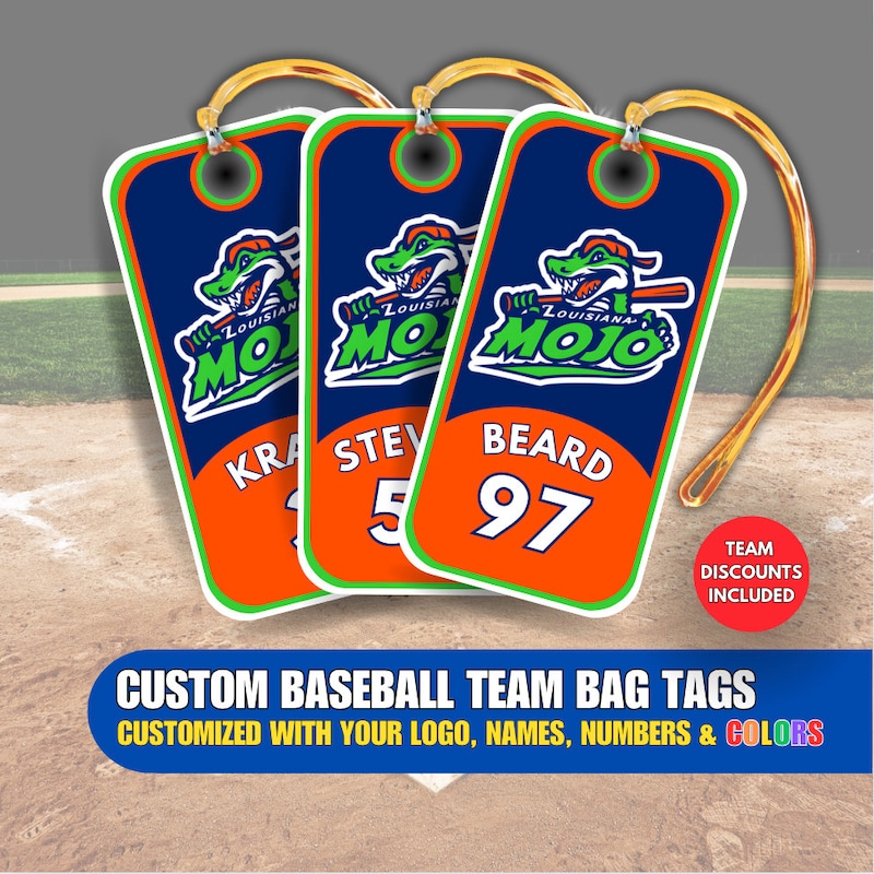 Baseball Bag Tag - Etsy