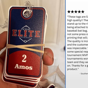 Custom Sports Team Bag Tag, Bag Tags for Football, Hockey, Baseball ...