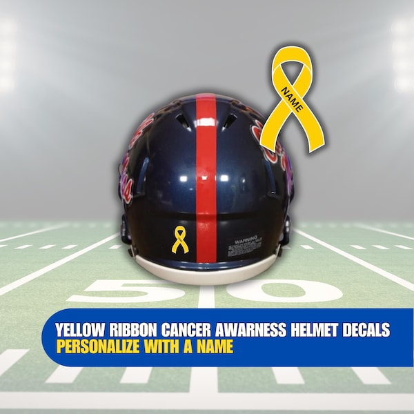 Breast Cancer Football Helmet Decals - Etsy