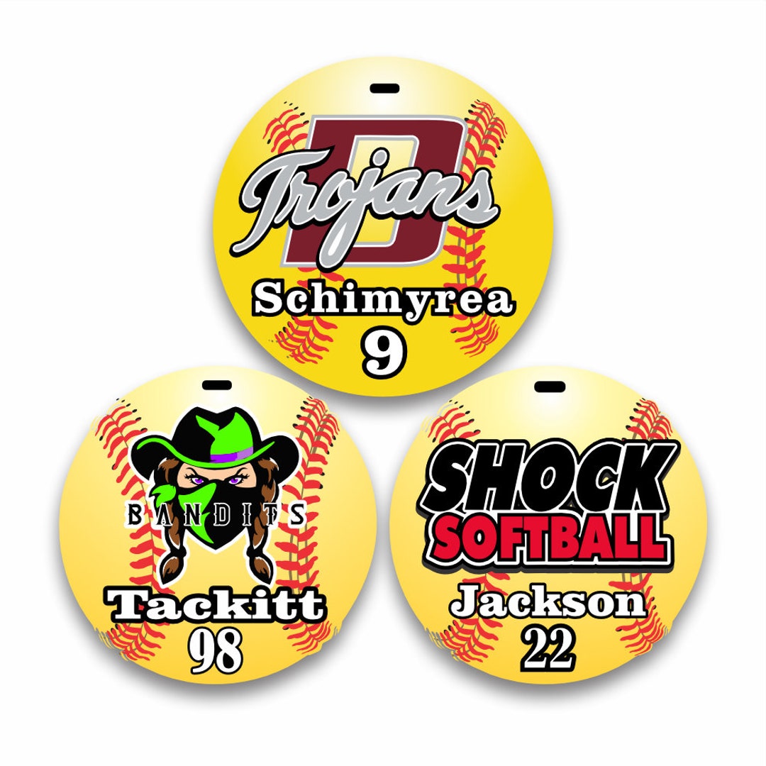 Custom Softball Luggage Bag Tags/gifts for Mom Coach Team/svg/png of ...