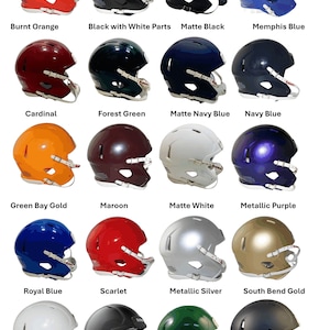 Custom Riddell Speed Mini Football Helmet, Includes Side Decals Stripe ...