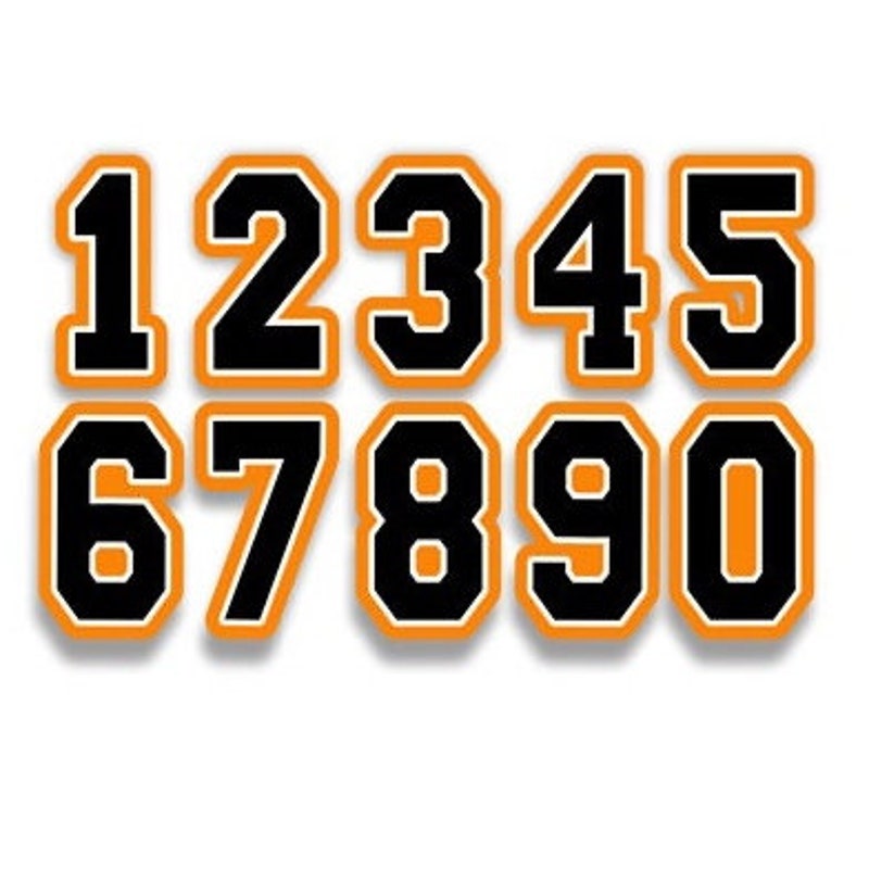 Baseball Number Sheet - Etsy