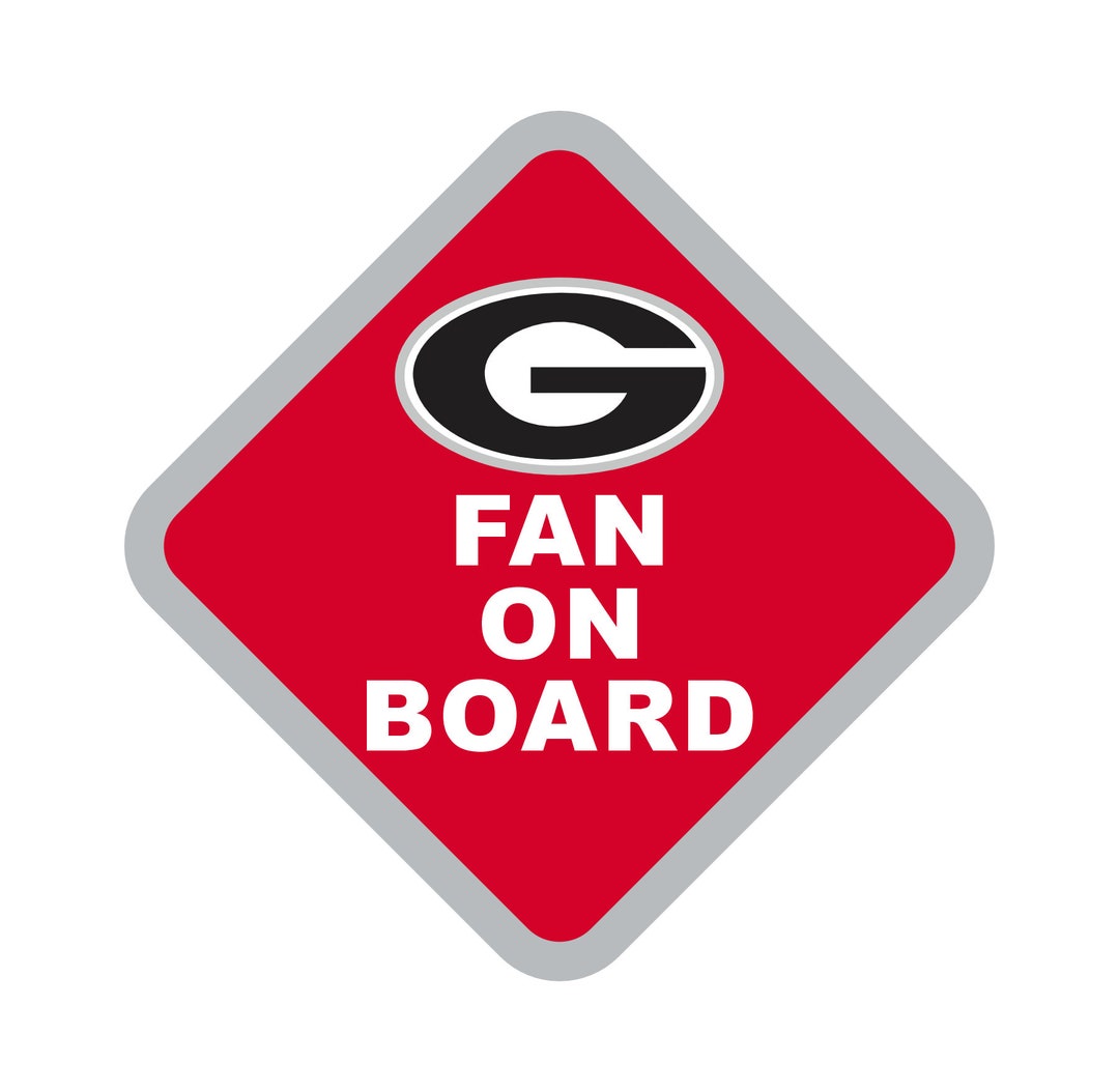 Georgia Baby on Board Car Window Decals & Stickers for Hockey Baseball ...