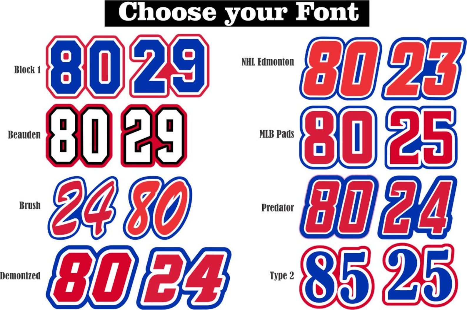 Custom 1 1/2 Inch Individual Helmet Numbers Dye Cut for Each - Etsy