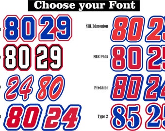 1 Numbers Sports Helmet Stickers Perfect for Baseball - Etsy