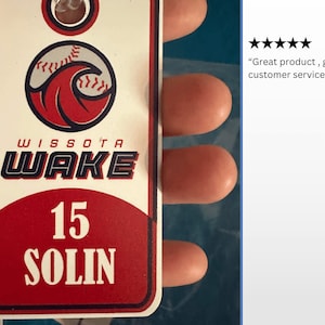 Custom Sports Team Bag Tag, Bag Tags for Football, Hockey, Baseball ...