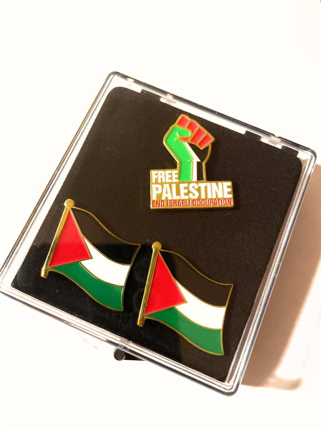 Palestine Badges Gift Box - 3 Badges Set Free Palestine Gaza Peace ...