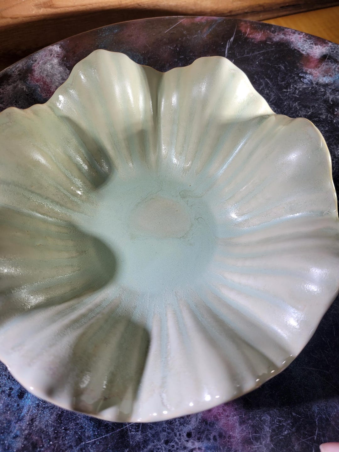 Octagon Simply Elegant Bowl With a Crystalline Glaze Pottery - Etsy