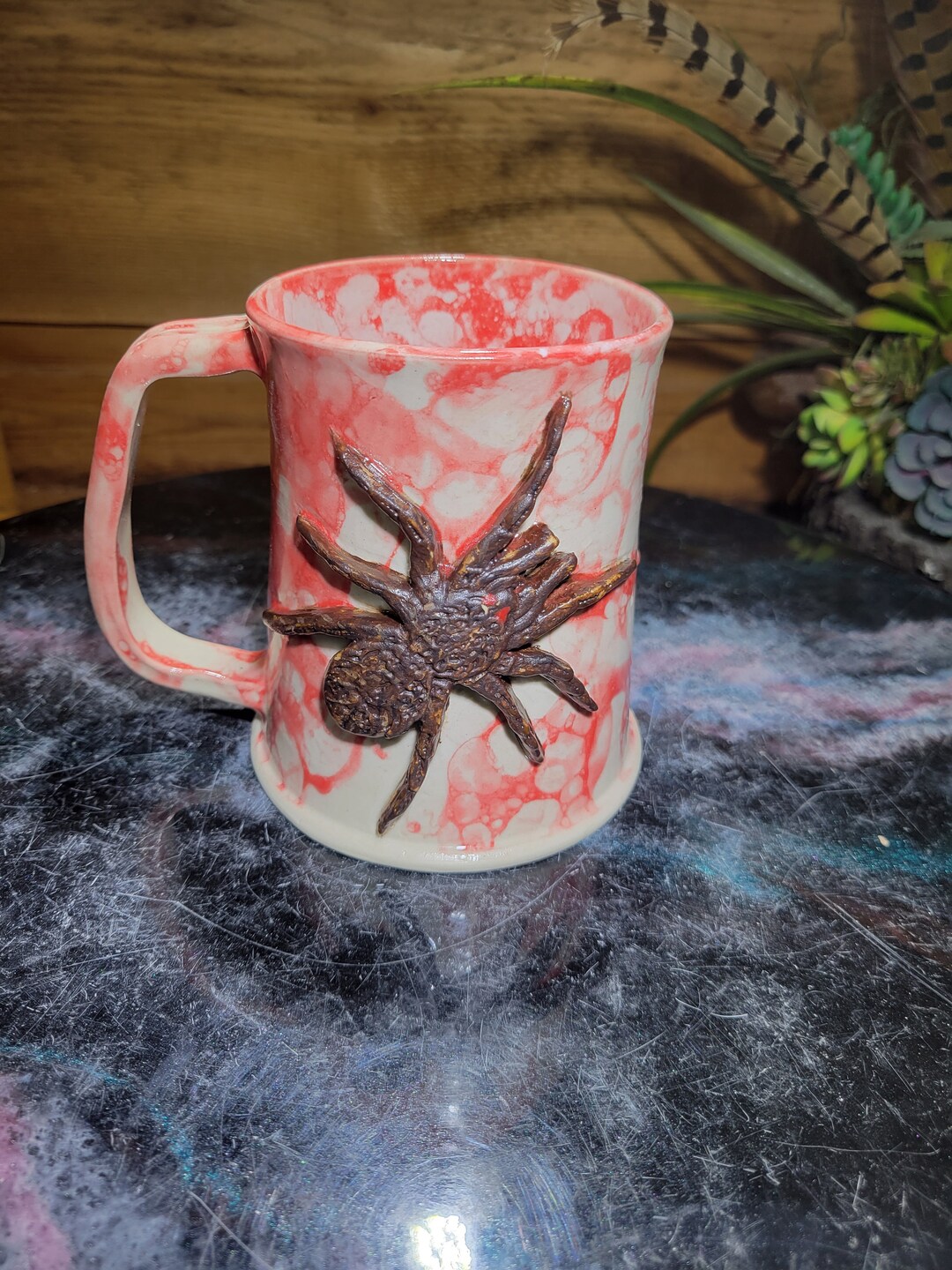 Spider Pottery Mug - Etsy