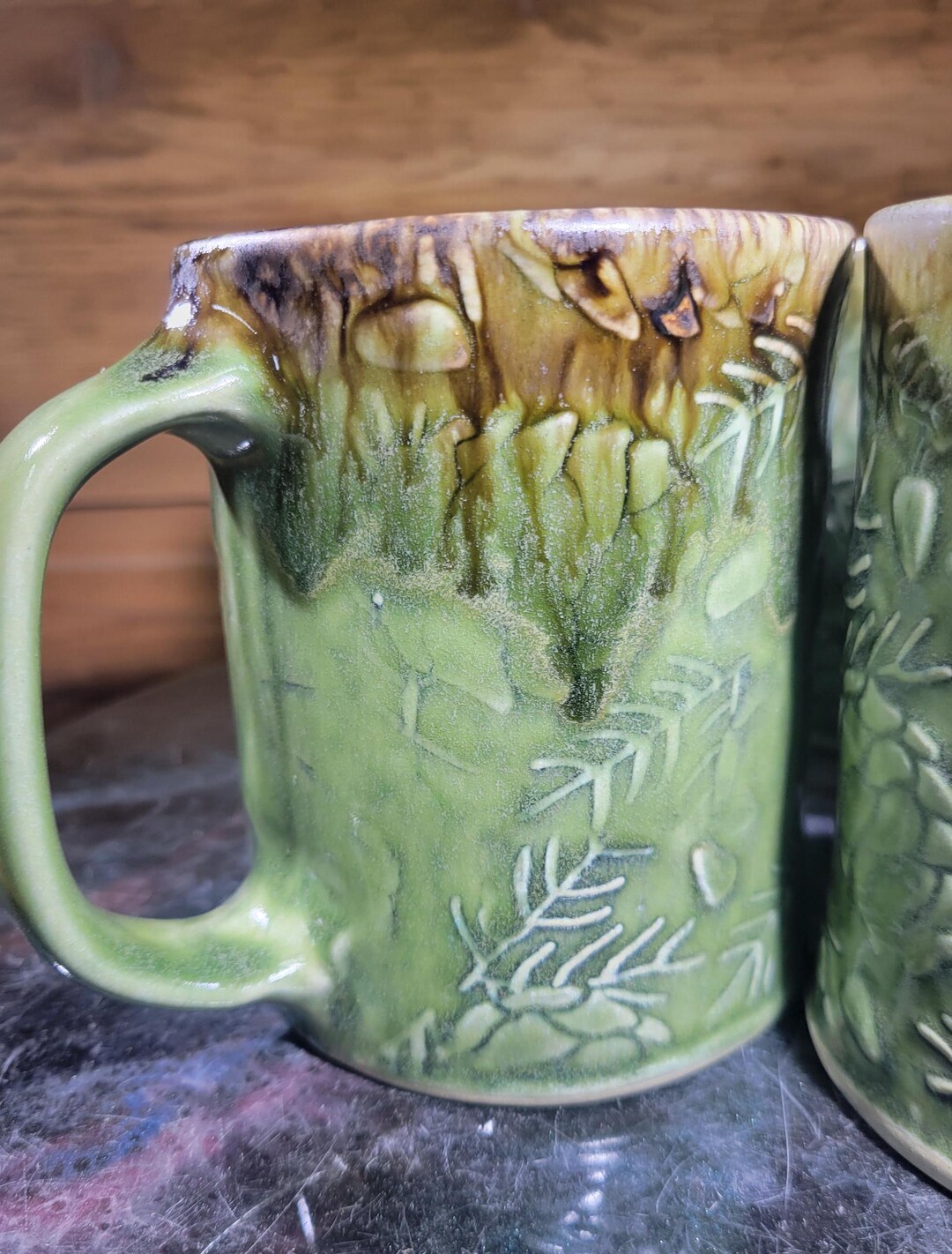 Pine Cone Pottery Mug - Etsy