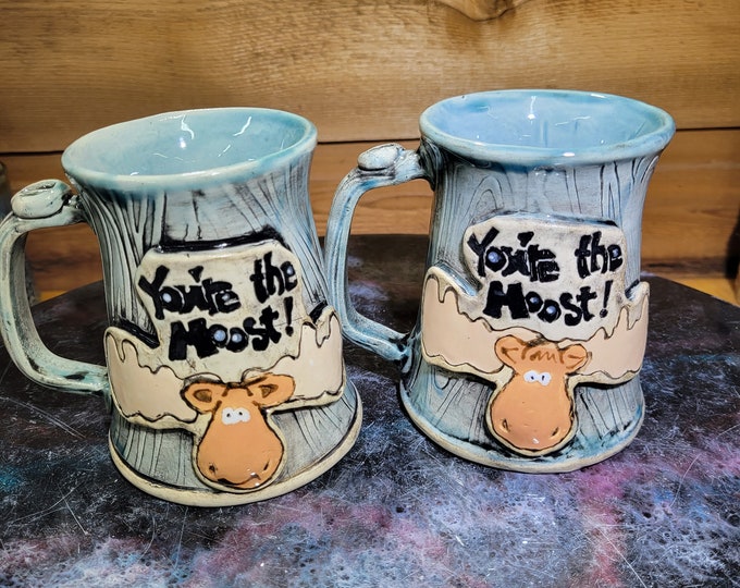Your the Moost Mug Stoneware Ceramic Pottery Moose Mug - Etsy