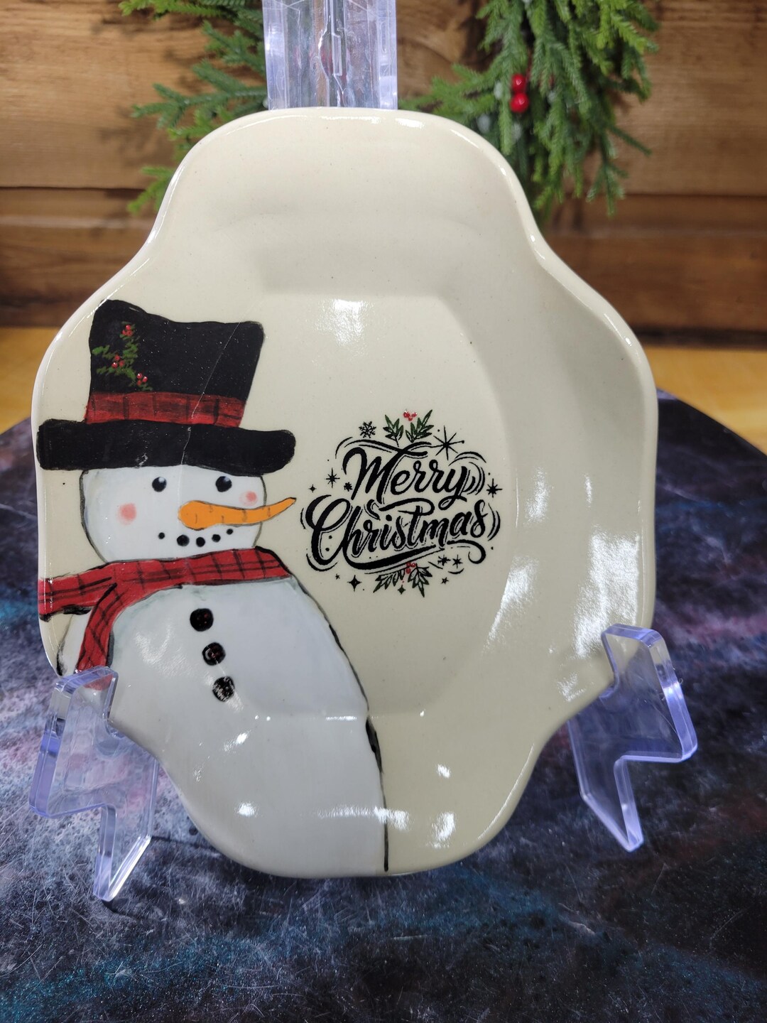 Snowman Plate - Etsy