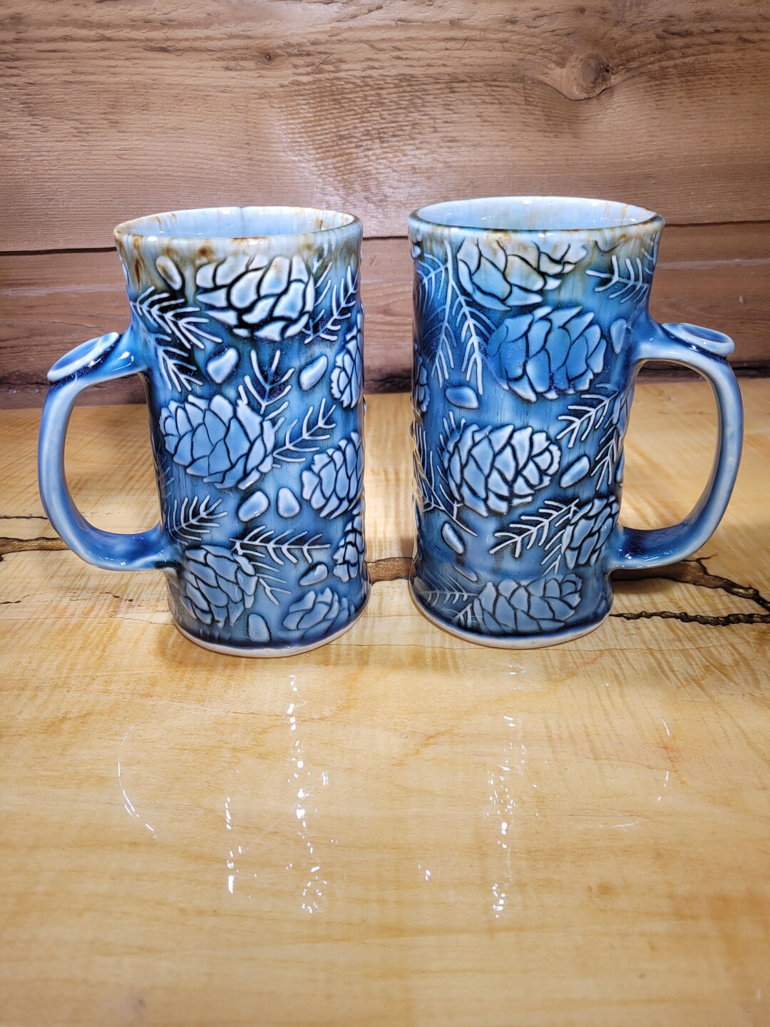 Pine Cone Pottery Mug - Etsy