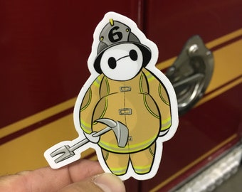 Vinyl Iron PPE Firefighter Sticker - Etsy