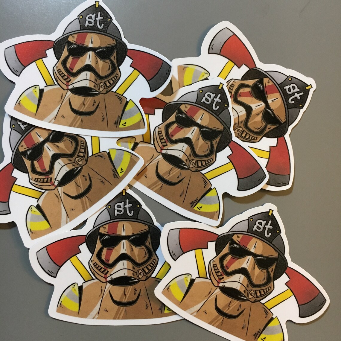 Stormtrooper Firefighter Sticker - Etsy