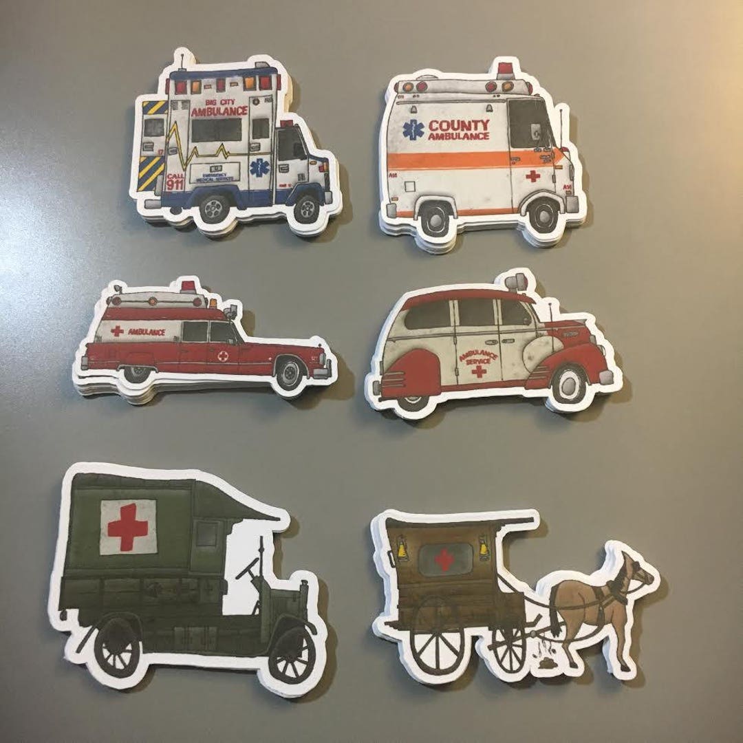 Ambulance Sticker Bundle - Etsy