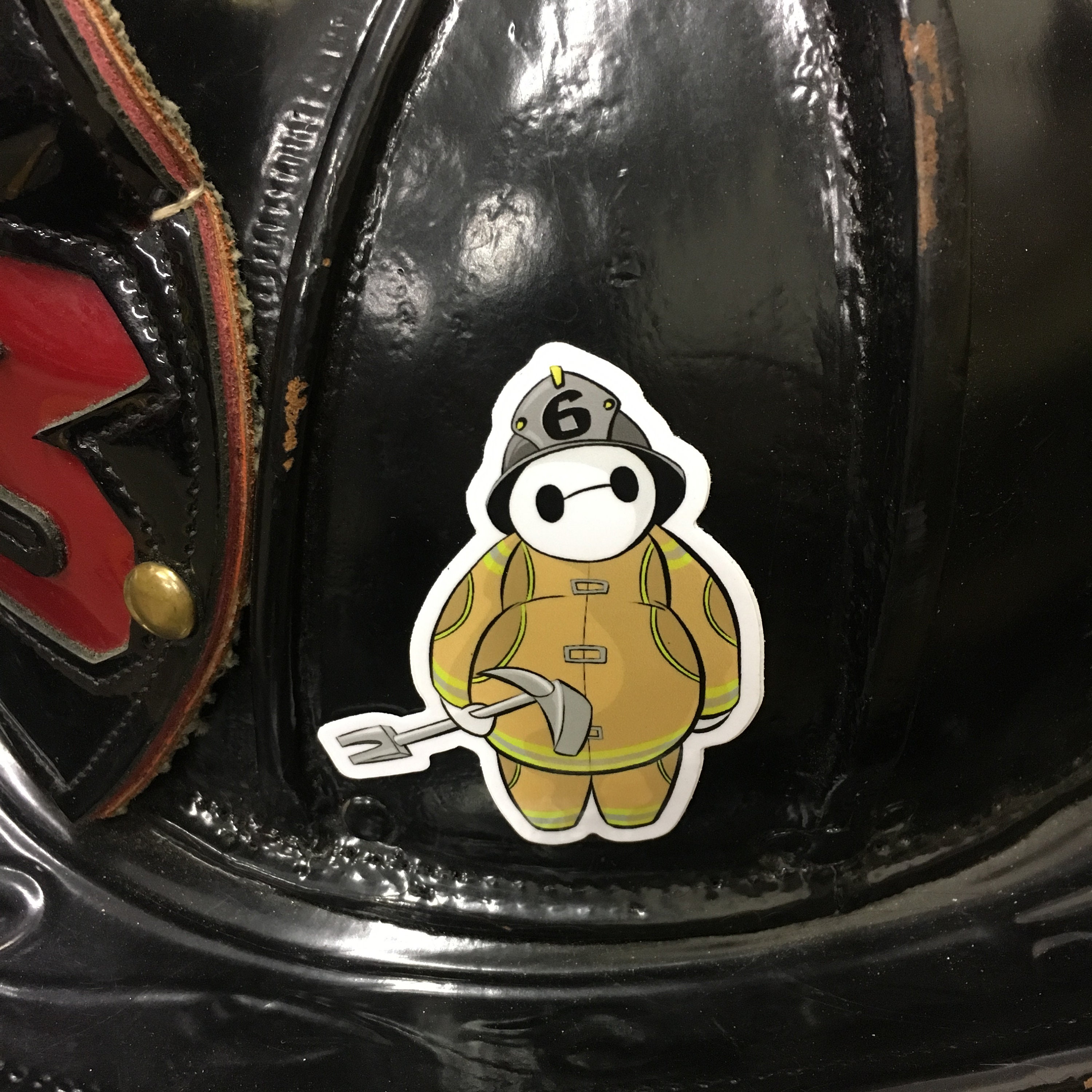 Big Hero Firefighter Sticker - Etsy