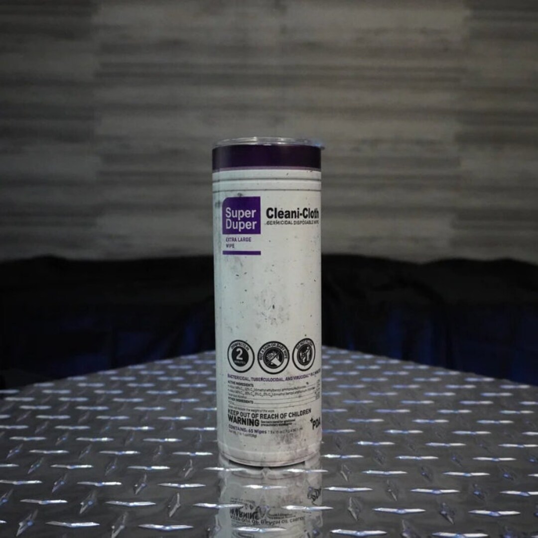 Disinfecting Purple Wipes 20oz Stainless Steel Tumbler - Etsy