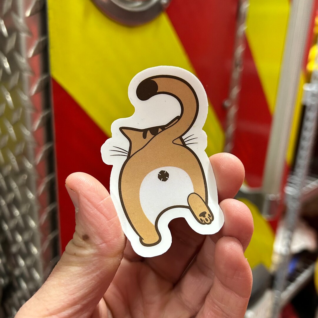 Cat Butt Sticker - Etsy