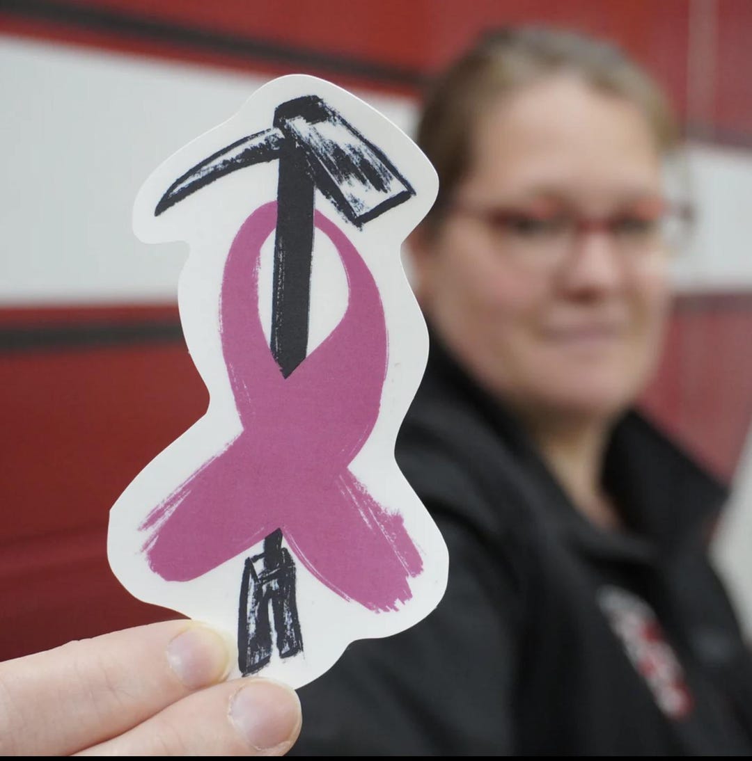 Pink Ribbon Halligan Sticker - Etsy