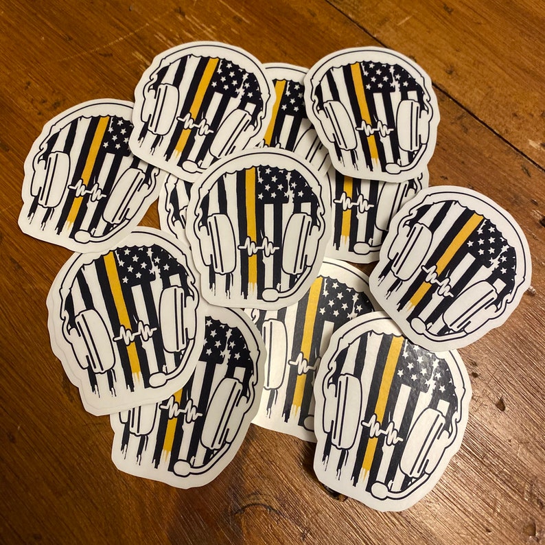 Gold Line Dispatch Sticker | Etsy