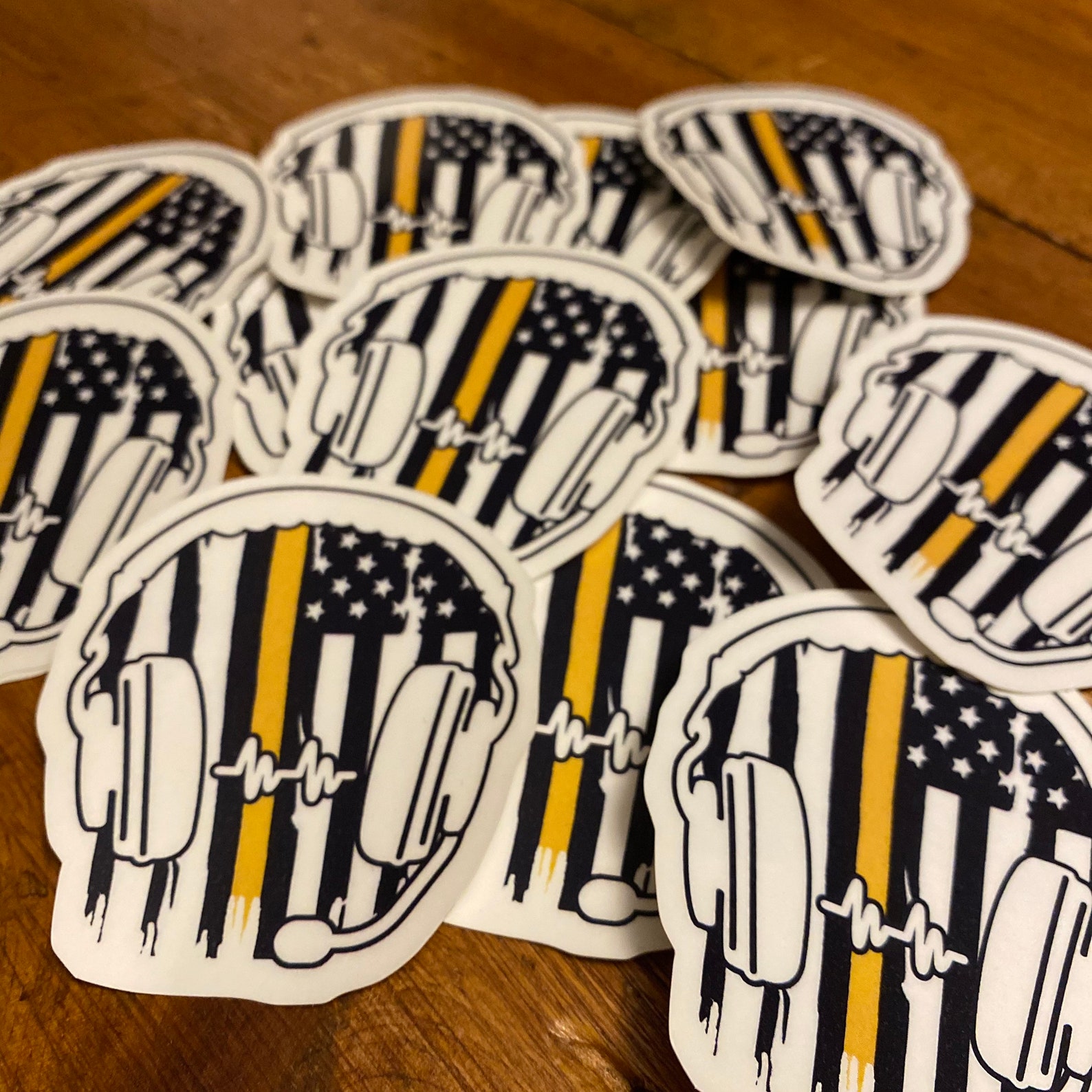 Gold Line Dispatch Sticker | Etsy