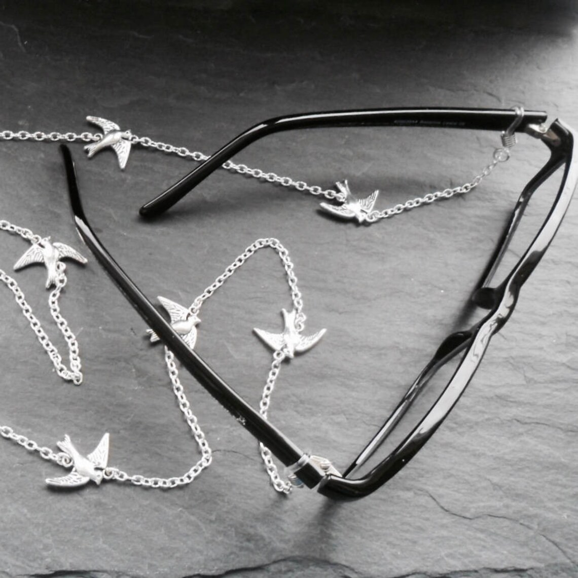 Bird Eye Glass Chain Swallows & Amazons Charm Eyeglass - Etsy