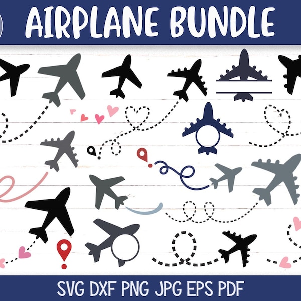 Airplane Monogram - Etsy