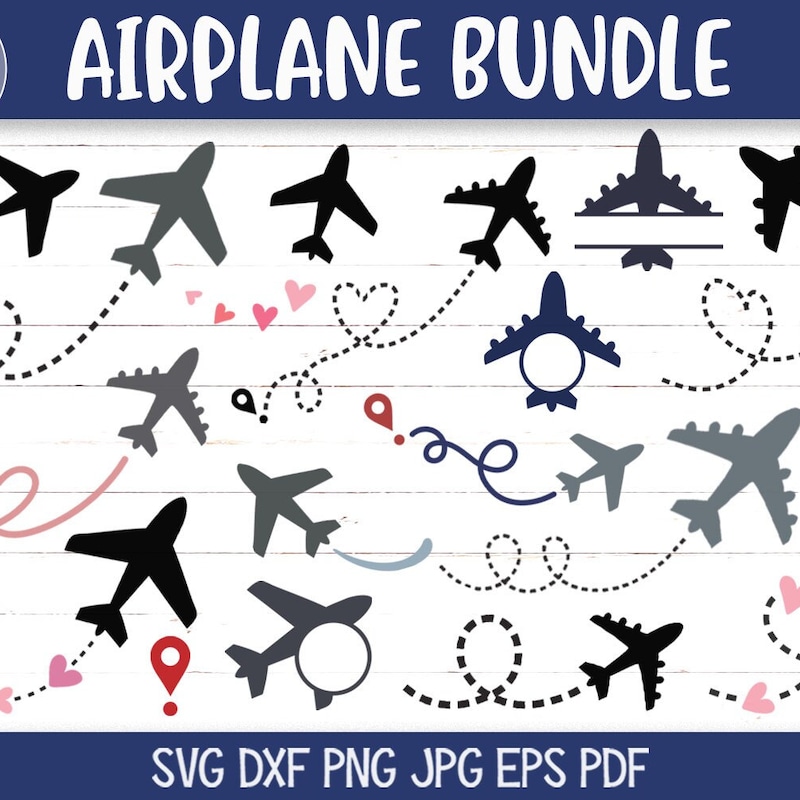 Airplane Svg - Etsy