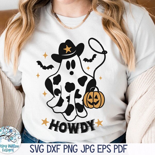 Cow Print Ghost Svg - Etsy