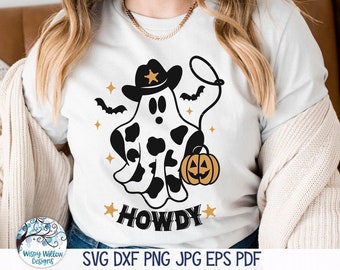 Ghost Cowboy Earring Svg - Etsy