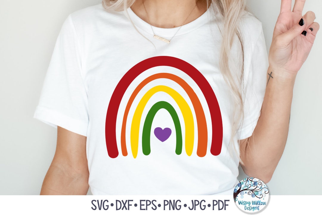 Rainbow SVG, LGBTQ Pride Svg, LGBTQ Awareness, Gay Pride Shirt Designs ...