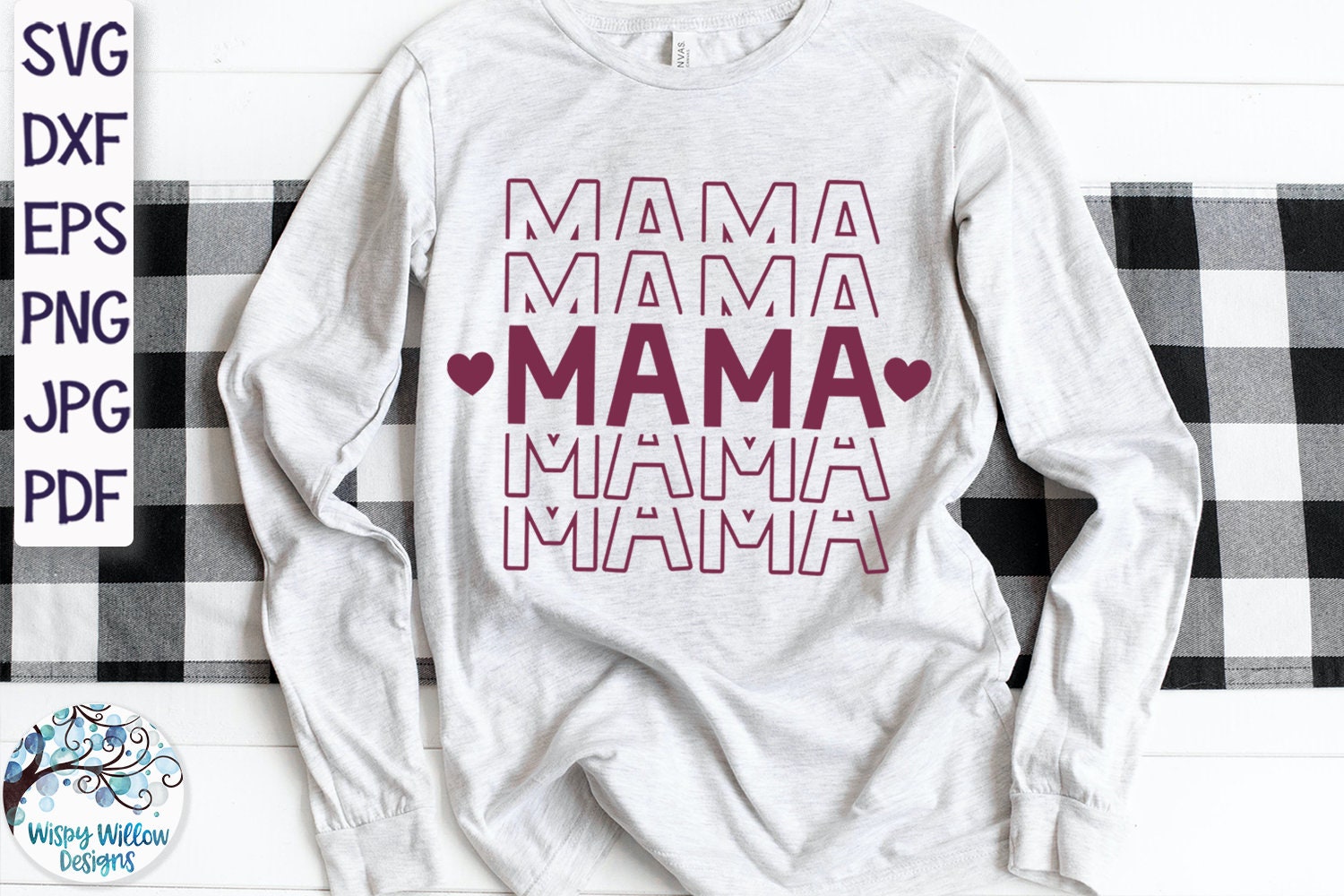 Mama SVG, Mama Shirt Design SVG, Mama Stacked Svg, Stacked Mama Svg ...