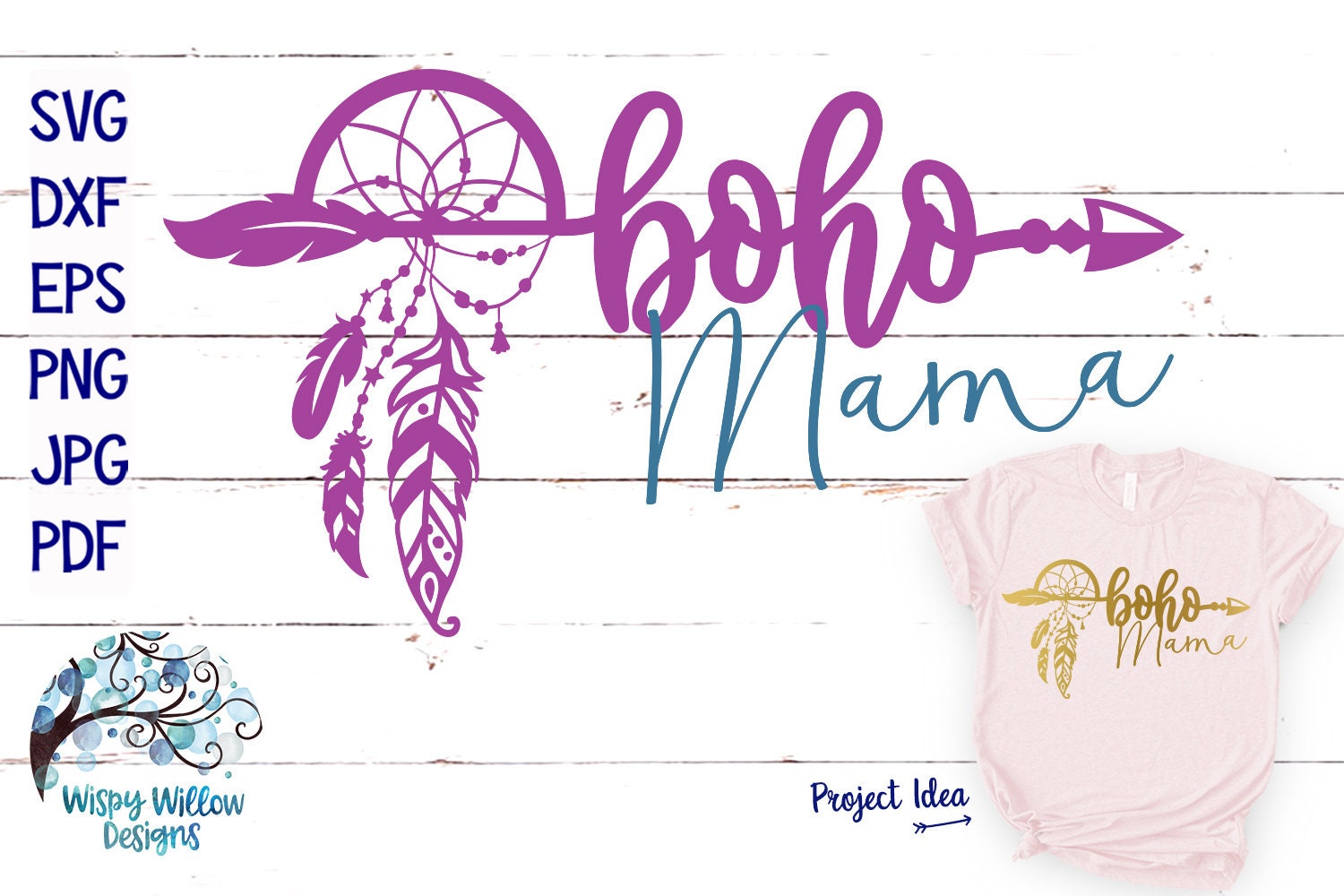 The Bohemian SVG Bundle DXF png jpg Boho Dreamcatcher with | Etsy