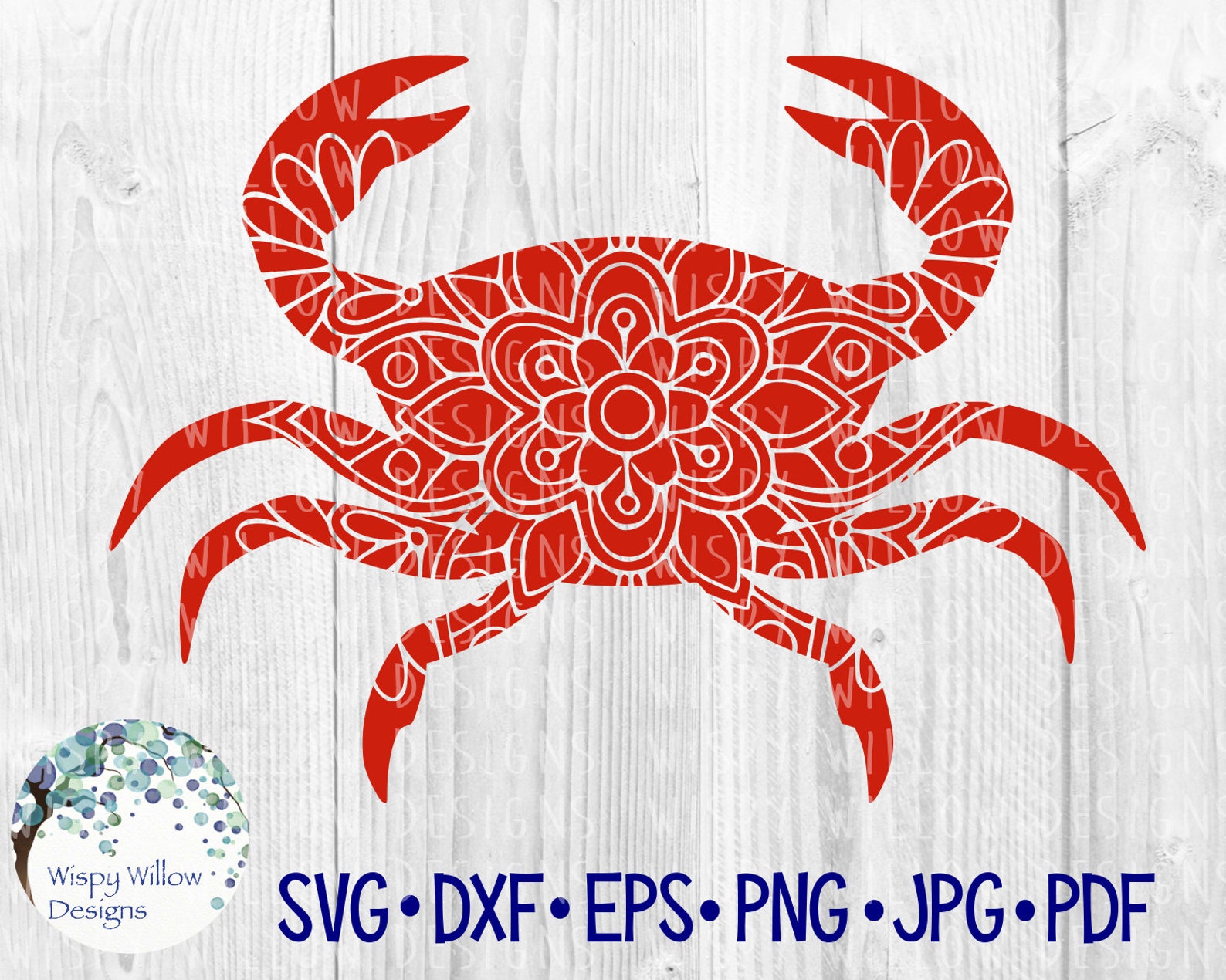 Crab Mandala SVG, Crab Svg, Mandala Crab Svg, Animal Mandala, Mandala ...