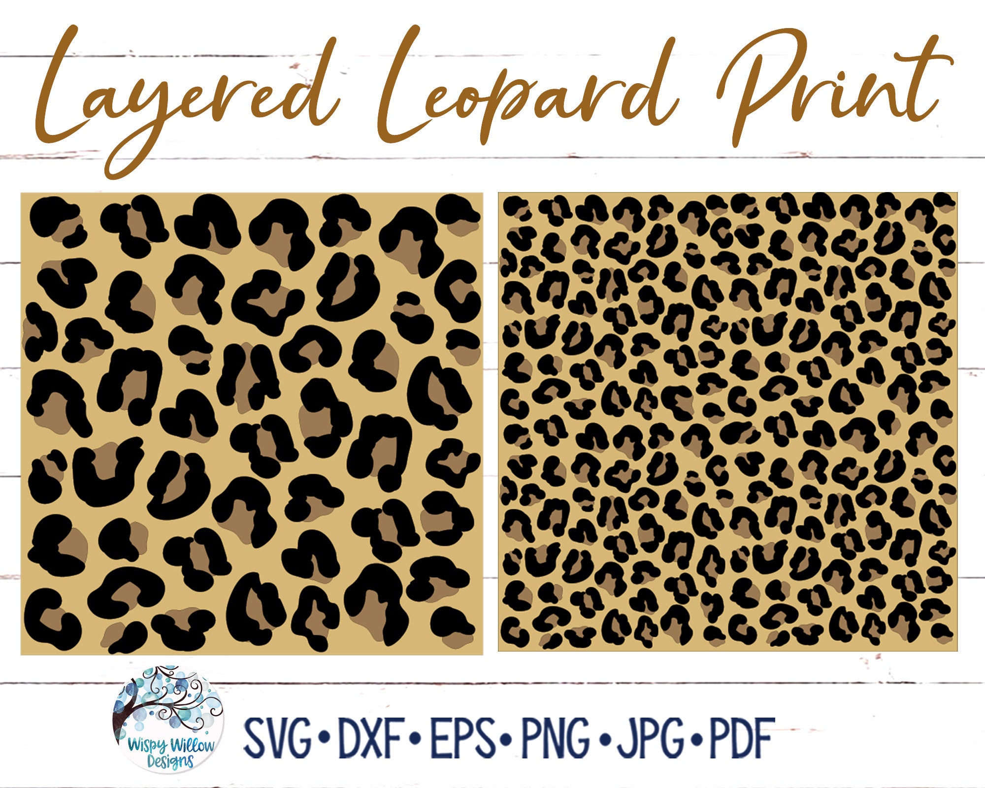 Layered Leopard Print Svgs Leopard SVG Leopard Texture Svgs - Etsy