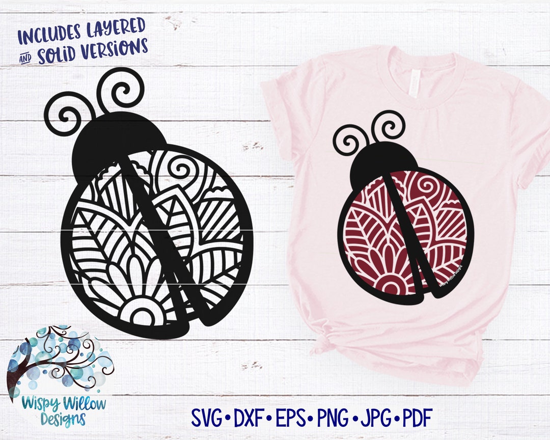 Ladybug Mandala SVG, DXF, Png, Ladybug SVG, Lady Bug Mandala, Lady Bug ...