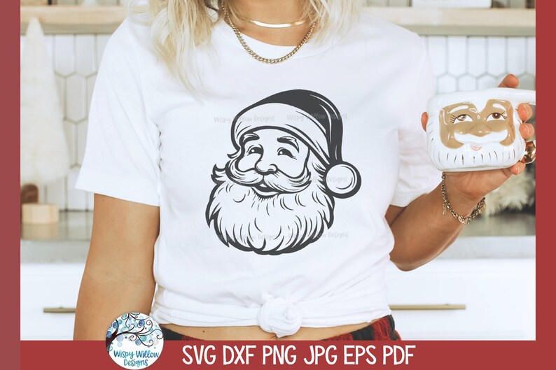 Santa Claus SVG for Cricut, Christmas SVG, Santa PNG Clipart, Santa ...