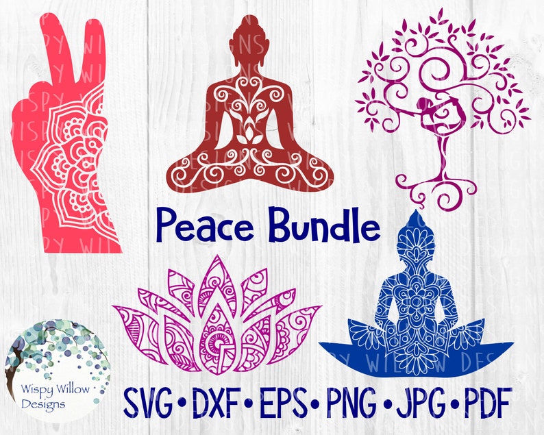 Peace Bundle SVG DXF EPS Jpg Png Pdf Digital File | Etsy