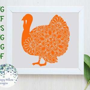 Turkey Floral Mandala SVG, Turkey SVG, DXF, Pdf, Png, Eps, Jpeg ...