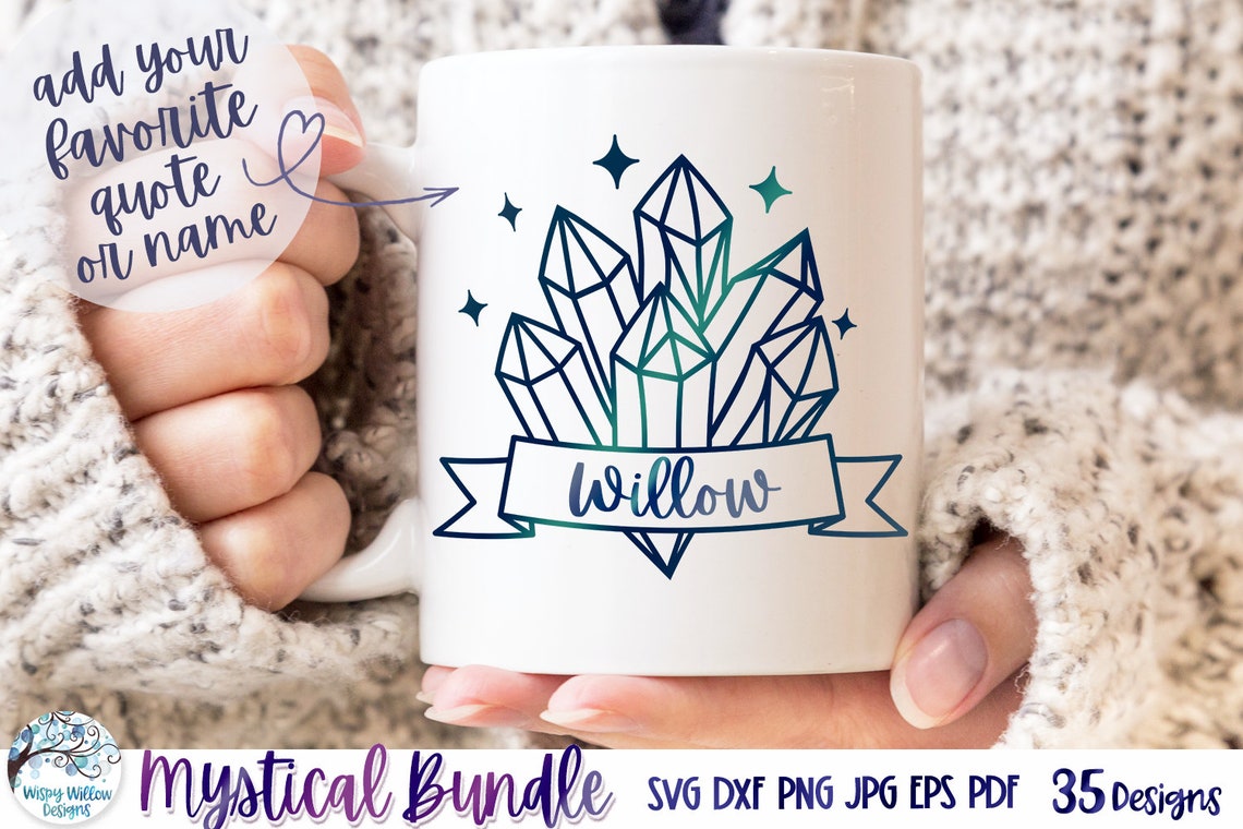 Mystical SVG Bundle, 35 Witchy Magical Cut Files for Cricut, Celestial ...