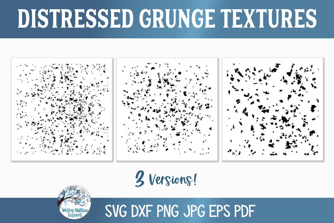 Distressed Texture SVG Bundle for Cricut, Grunge Pattern SVG ...