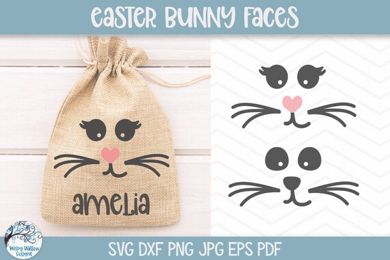 Facce Di Coniglietti Pasquali Simpatico Coniglietto Pasqua Linea Viso